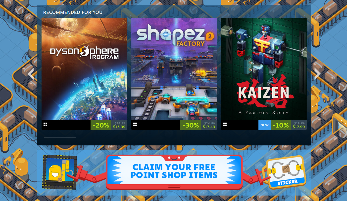 The Steam Automation Fest sale runs all this week until July 21st ...