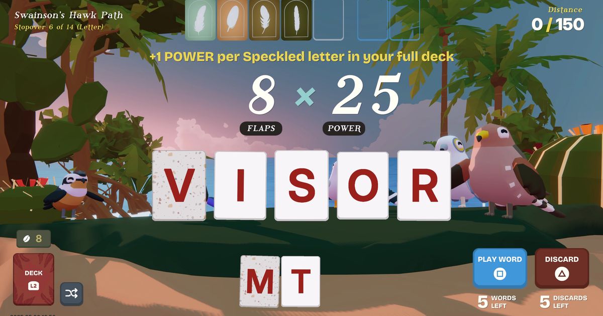 Thinky Direct 2025: Take flight in Scrabble-style, deck-builder Birdigo · Thinky Games