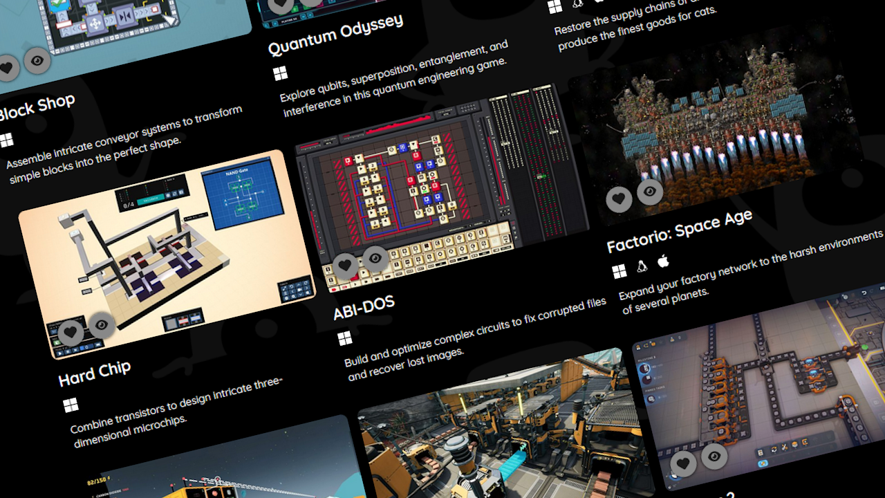 Browse our huge new Thinky Games Database update: engineering ...